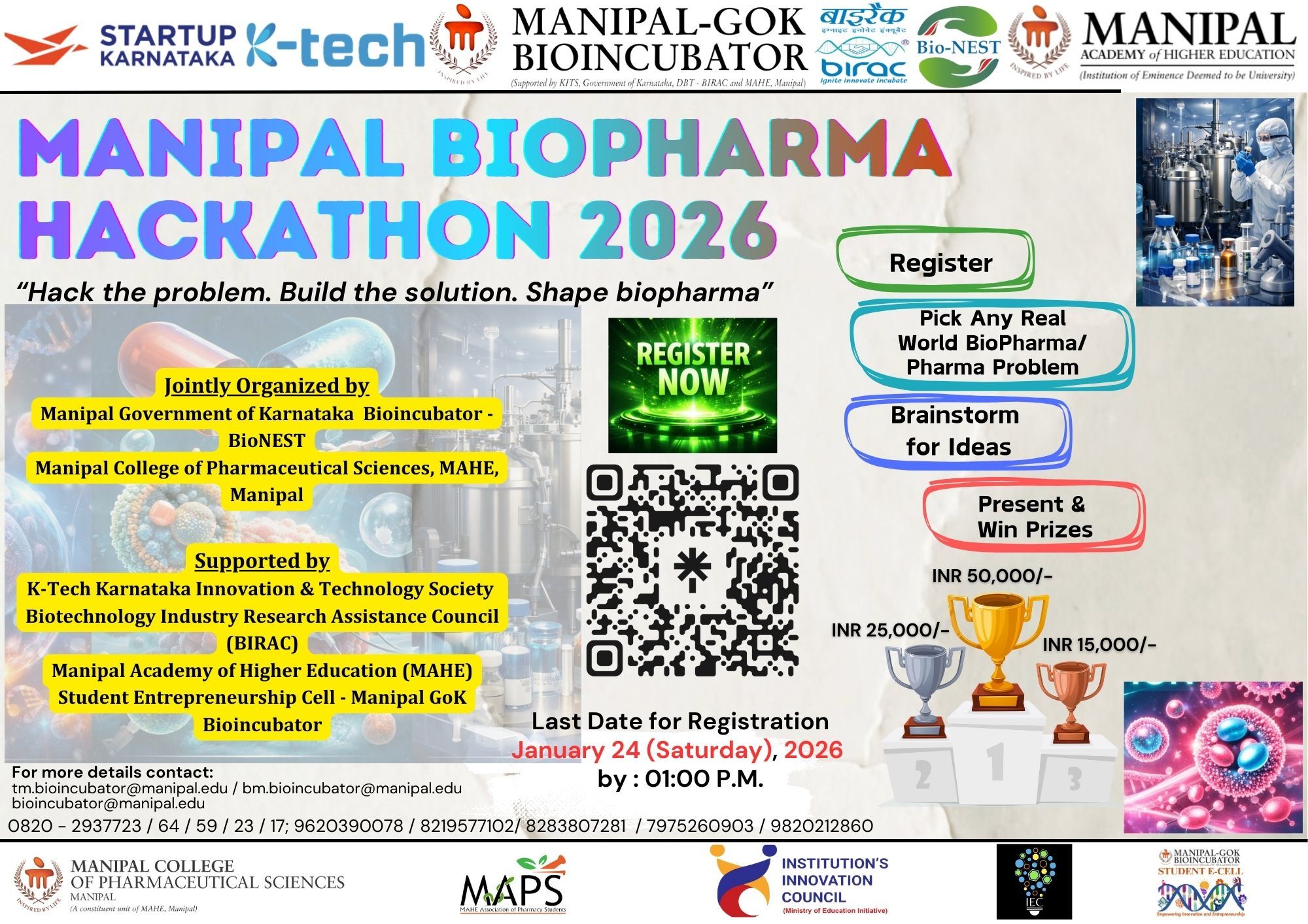 BioPharma Hackathon - bioincubator.manipal.edu
